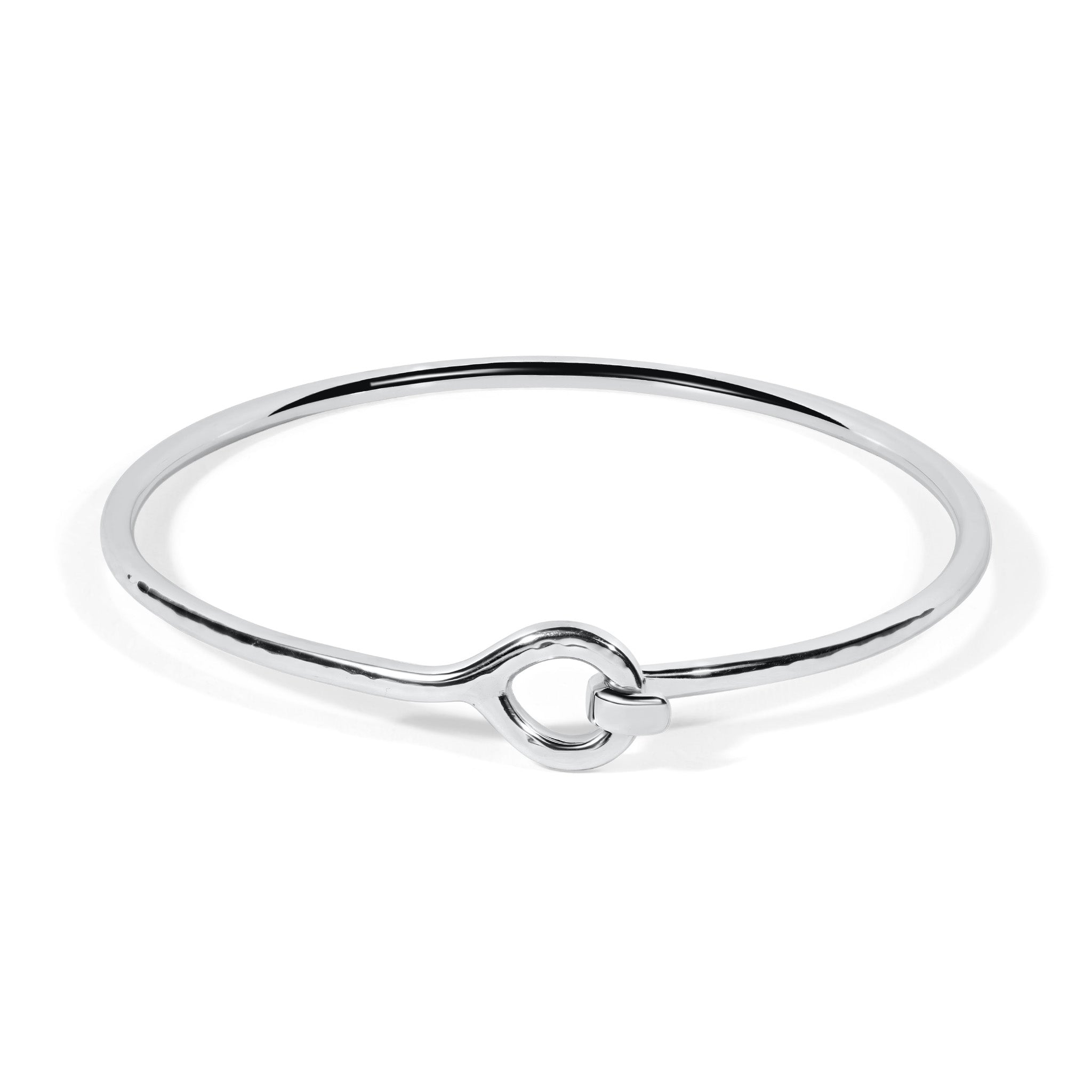 Sterling Silver Forge Hook Bracelet - Soft Hammered | Hersey & Son ...