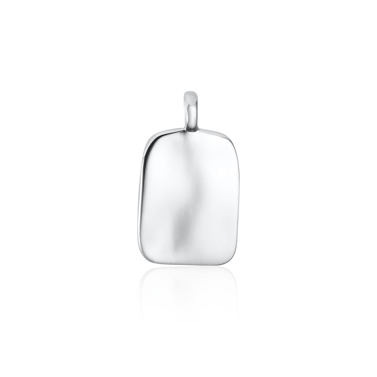 Molten Sterling Silver Dog Tag Pendant | Hersey & Son – Hersey & Son ...