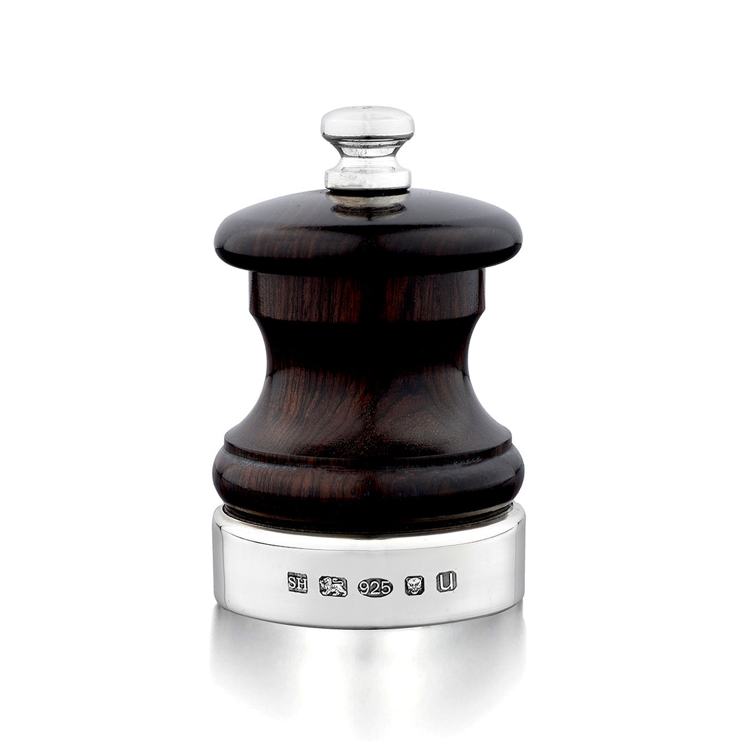 Small Sterling Silver and Blackwood Peppermill | Hersey & Son – Hersey ...