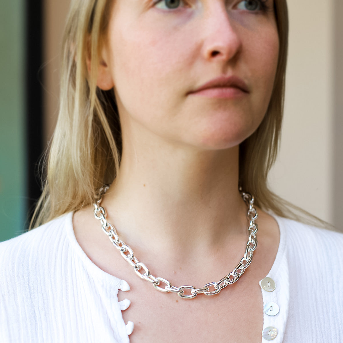 Silver Chunky T-Bar Necklace | Hersey & Son Silversmiths Silver Chunky T-Bar Necklace | Hersey & Son Silversmiths