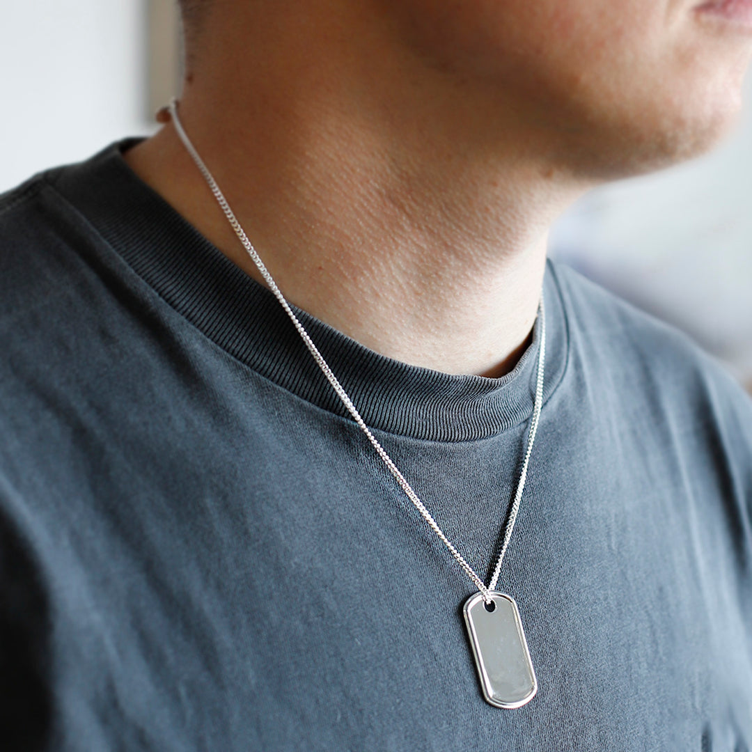 Silver Dog Tags | Solid Hallmarked Silver | For Men & Women – Hersey ...