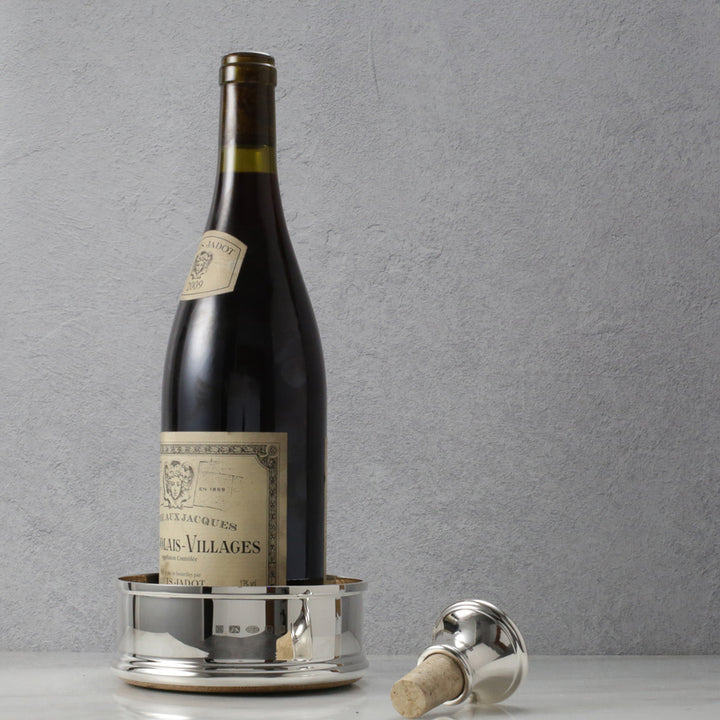 Bellied Silver Wine Coaster | Hersey Silversmiths